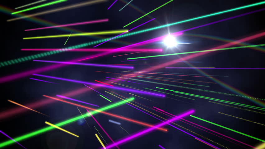 Animation Of Colorful Neon Disco Lasers Lights Moving In 3D Space ... Animation Of Colorful Neon Disco Lasers Lights Moving In 3D Space ...