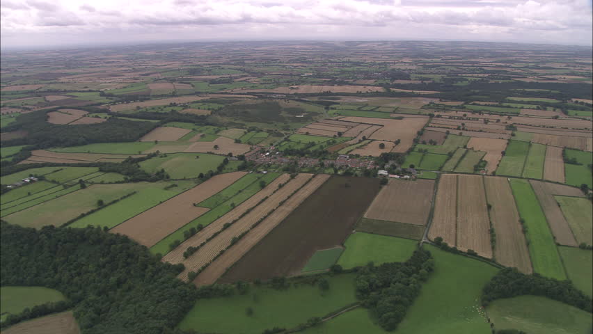 Aerial United Kingdom-appleton-le-moors, Medieval Village Stock Footage ...
