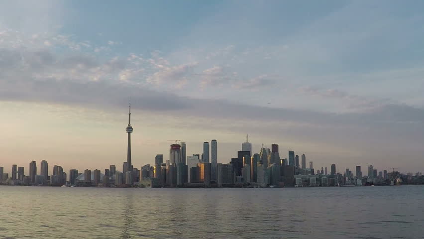 Skyline of Toronto from across the lake in Ontario, Canada image - Free ...