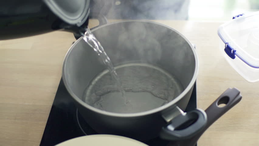 Pouring Boiling Water from Kettle Stock Footage Video (100% Royalty ...