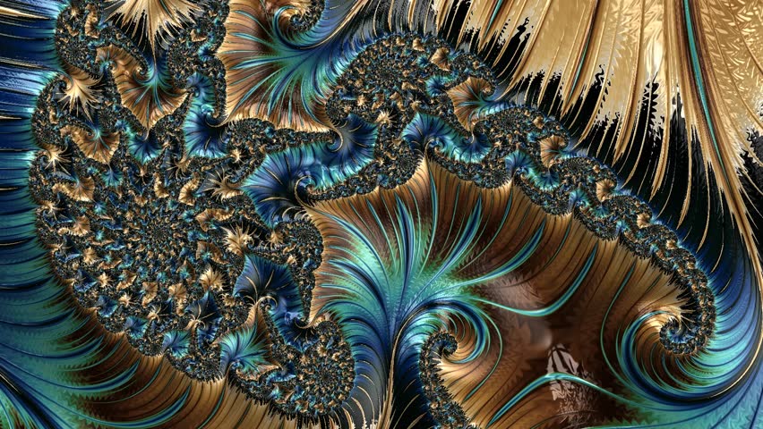 Colorful Mandelbrot Fractal Design and Stock Footage Video (100% ...