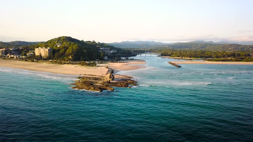 Rocks on Currumbin beach in Queensland, Australia image - Free stock ...