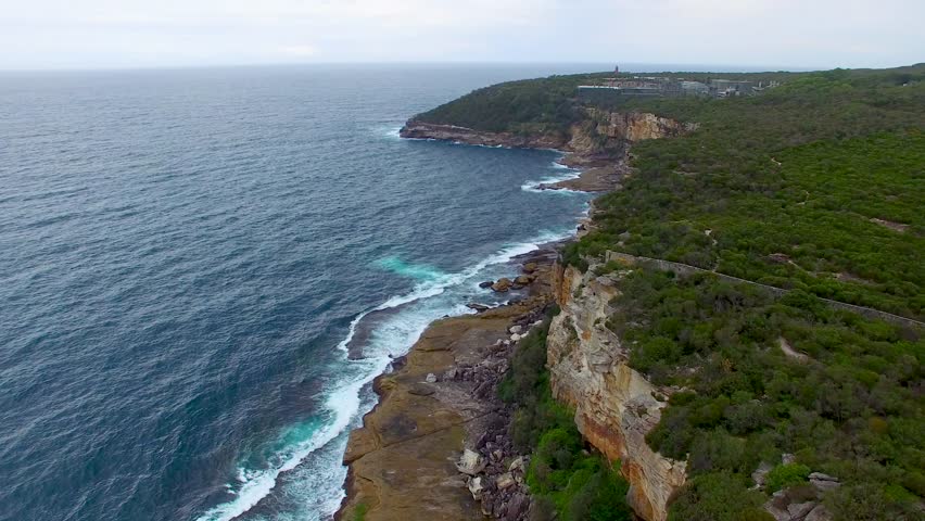 Beautiful landscape, sunset, and dusk on the beach at Sydney, New South ...