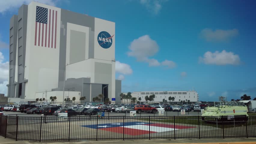 Nasa Vehicle Assembly Building. Cape Stock Footage Video (100% Royalty ...