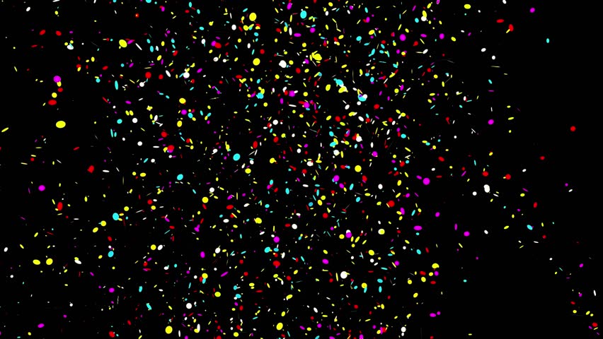 Realistic Multicolored Confetti Right _loops_line_circle_round Stock ...