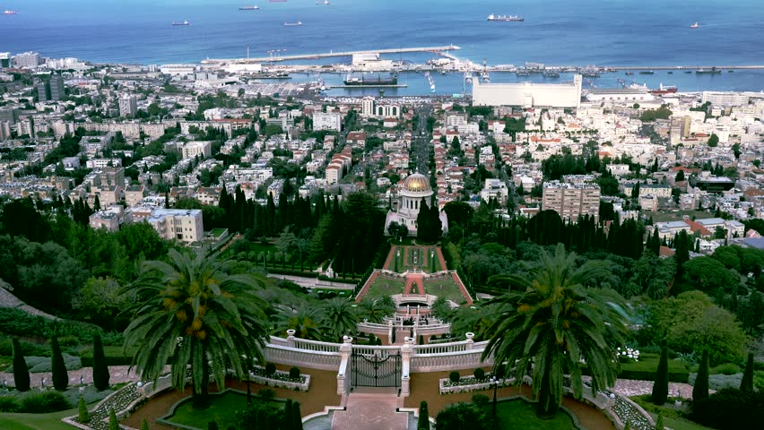 Panorama of Haifa from Mount Carmel in Israel image - Free stock photo ...
