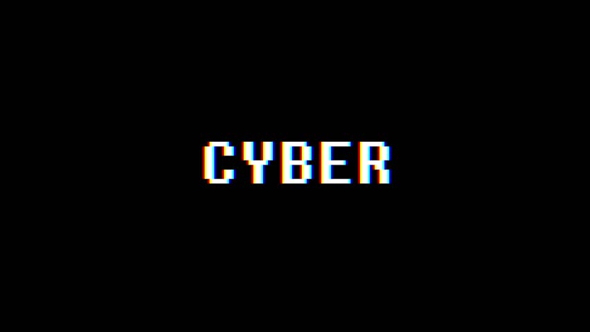 Retro Videogame Cyber Word Text Stock Footage Video (100% Royalty-free ...