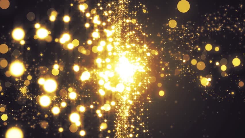 Space Gold Background with Particles. Stock Footage Video (100% Royalty ...