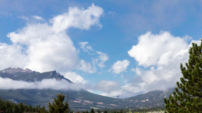Clouds over the Mountains in Colorado image - Free stock photo - Public ...