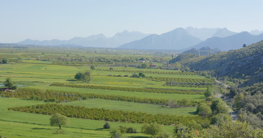 Landscape with road, hills, and Mountains in Turkey image - Free stock ...