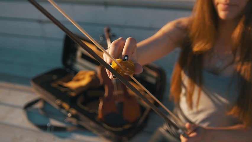 Violinist playing at sunset image - Free stock photo - Public Domain ...