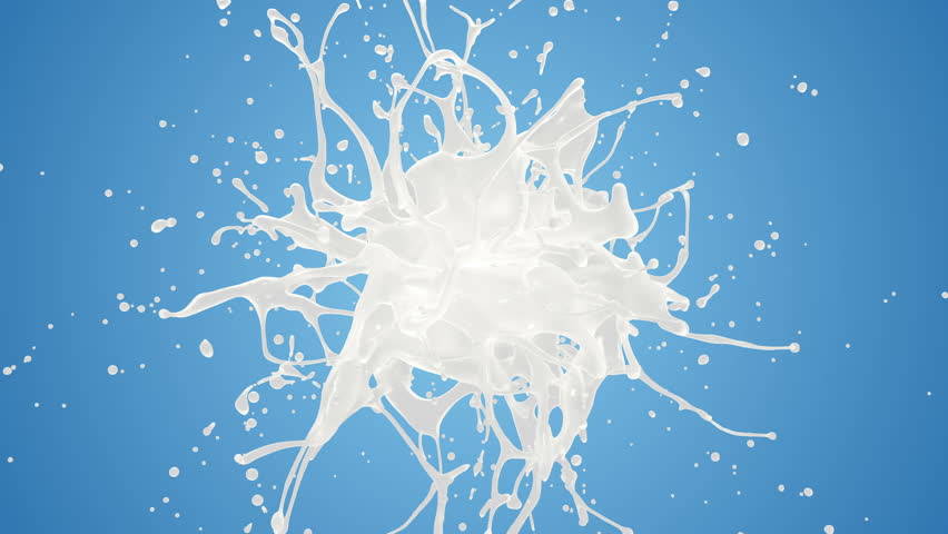 Milk or Yogurt Explosion in Stock Footage Video (100% Royalty-free ...