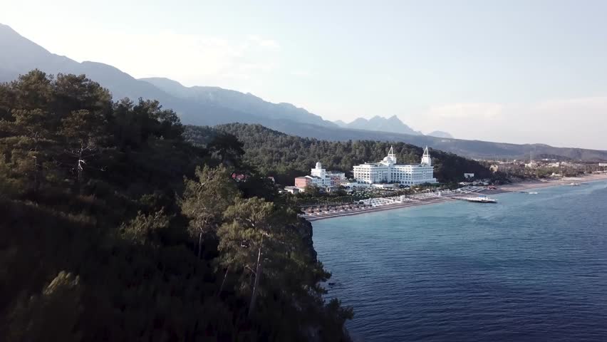 Landscape with ocean and hotels in Turkey image - Free stock photo ...