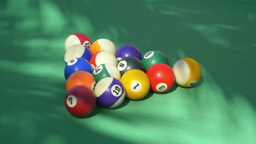 Hitting Billiards Balls On the Stock Footage Video (100% Royalty-free ...