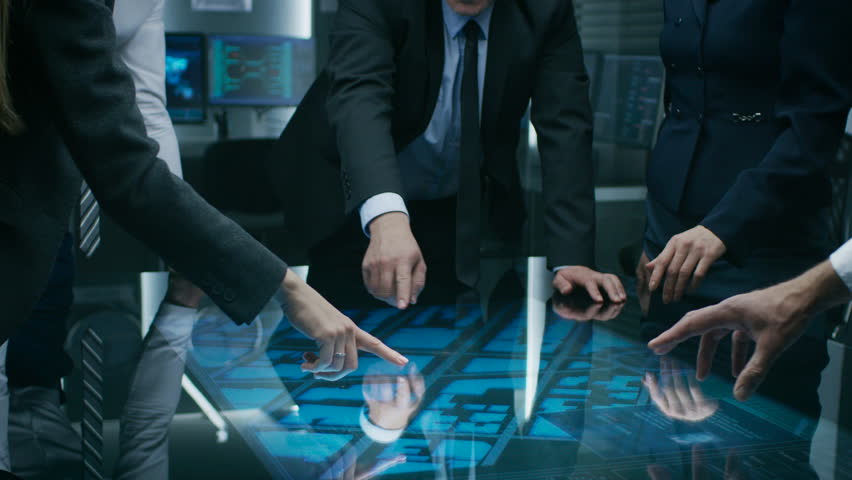 Diverse Team of Government Intelligence Stock Footage Video (100% ...