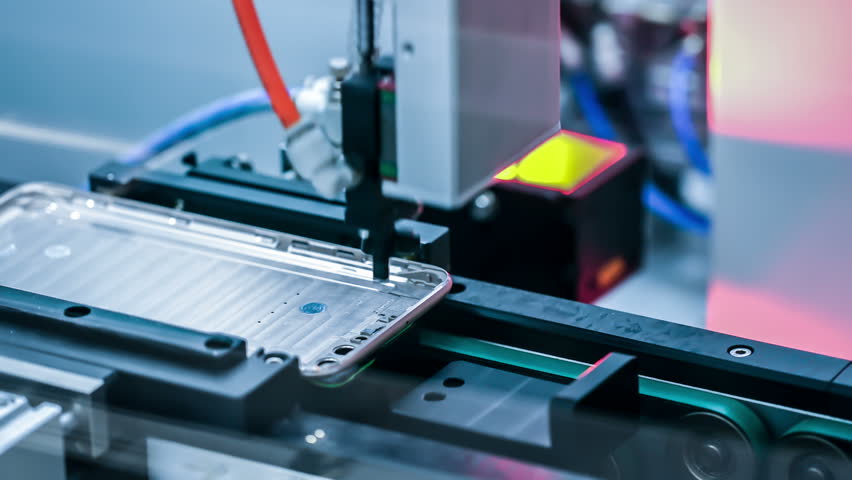 Automated Machine in a Smartphone Stock Footage Video (100% Royalty ...