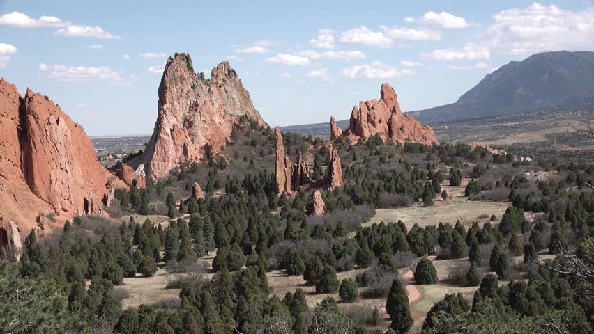 Scenic View of the Garden at Garden of the Gods, Colorado image - Free ...