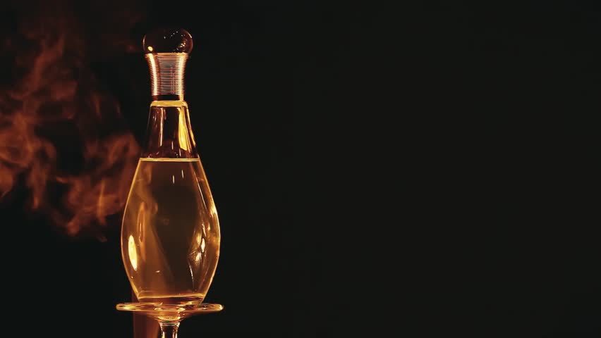 Glass Perfume Bottle Smoke Stock Footage Video (100% Royalty-free ...