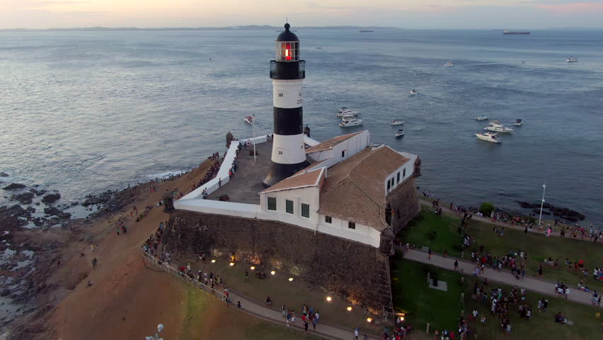 View of Farol da Barra Lighthouse in Salvador, Brazil image - Free ...