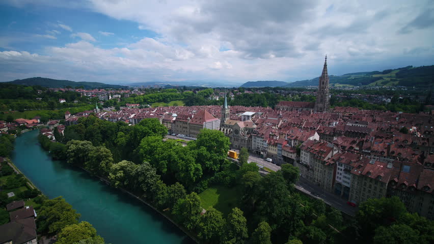 Aerial View of the Old City in Bern, Switzerland image - Free stock ...