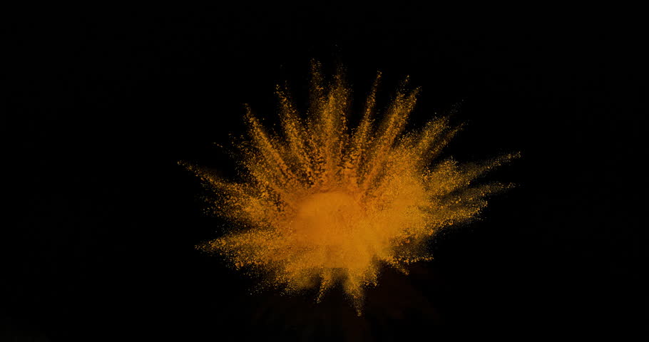 Turmeric, Curcuma Longa, Powder Falling Stock Footage Video (100% ...