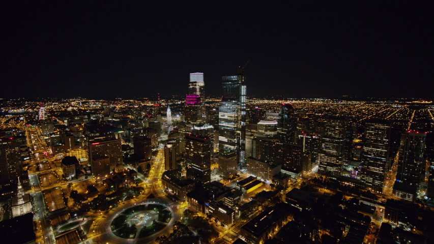 Night Lights and Cityscape in Philadelphia, Pennsylvania image - Free ...