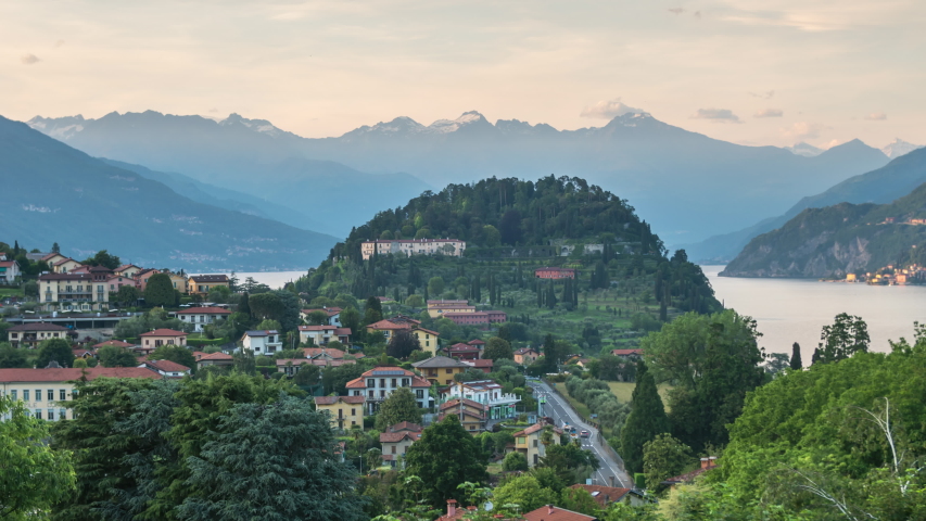 Beautiful Landscape with Mountains and Lakes with sky in Italy image ...