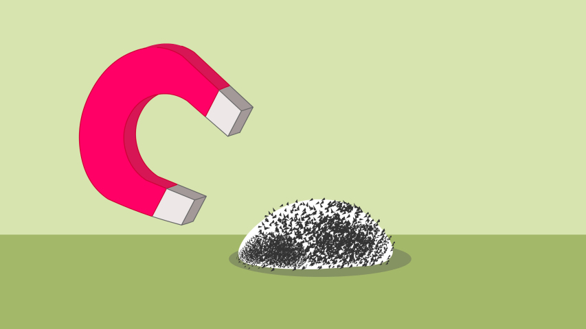 Magnet Move, Magnetism. Magnetics; Iron, Stock Footage Video (100% ...