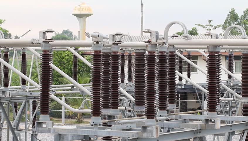 High-voltage Disconnector in Operation.115 Kv Stock Footage Video (100% ...