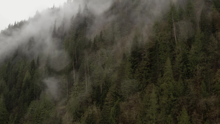 Mountainside Landscape in the fog image - Free stock photo - Public ...