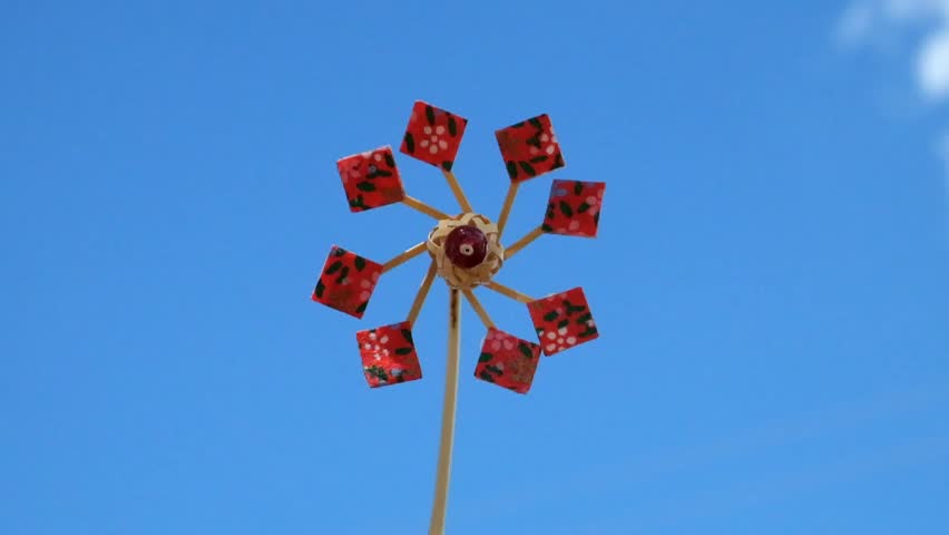 Japan Toy Wind Mill Under Stock Footage Video (100% Royalty-free ...