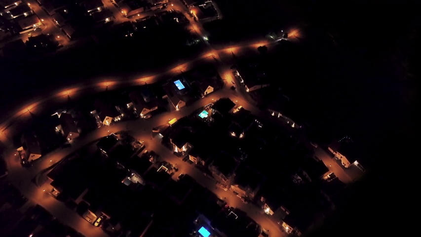 Aerial View of Power Outage Stock Footage Video (100% Royalty-free ...