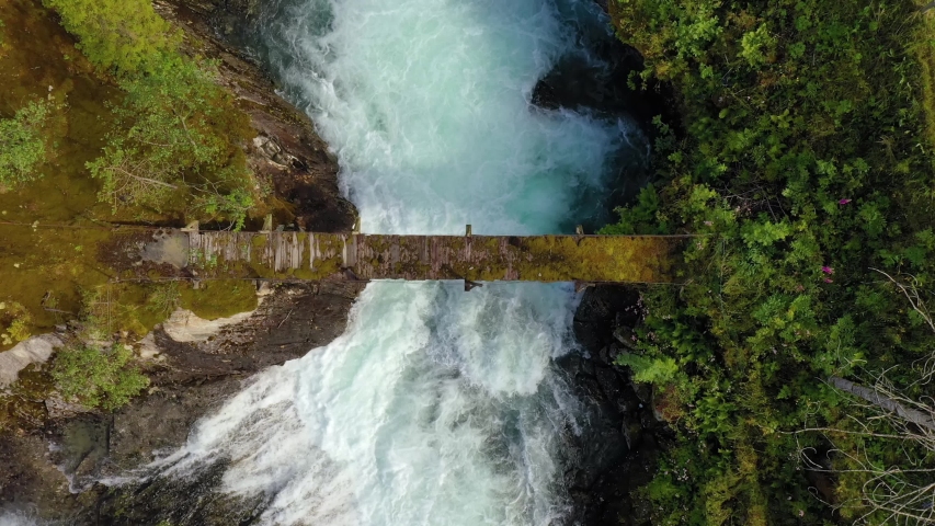 Bridge over the River in Norway image - Free stock photo - Public ...