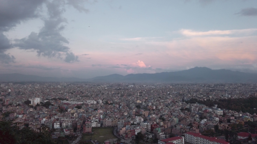 Temple in Kathmandu in the Sunset in Nepal image - Free stock photo ...