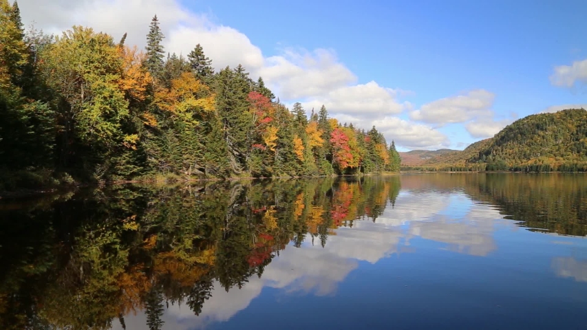 Lake and Mountains landscape in Quebec, Canada image - Free stock photo ...