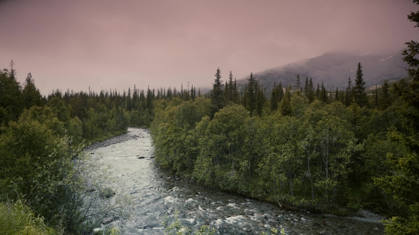 River carving a landscape through the valley image - Free stock photo ...
