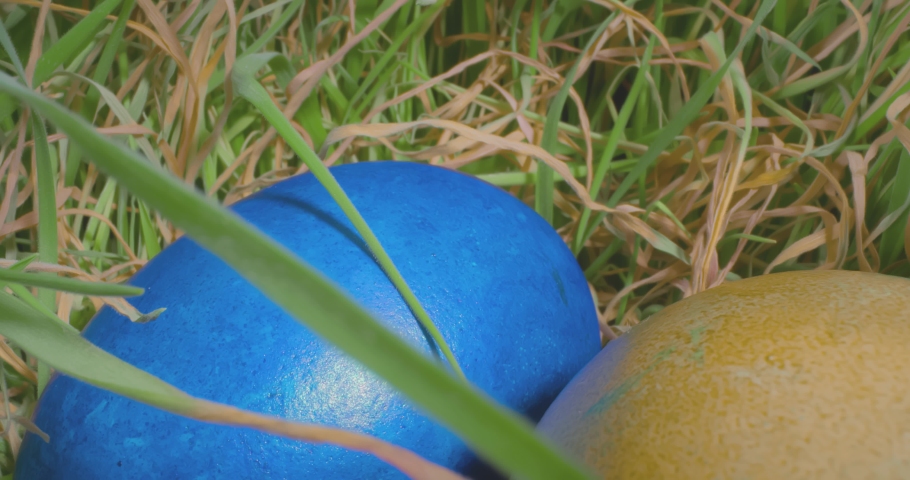 Colored Easter Eggs in Nest image - Free stock photo - Public Domain ...