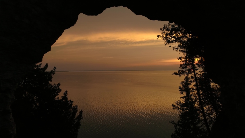 Landscape and Seascape of the great lakes and beach in Michigan image ...