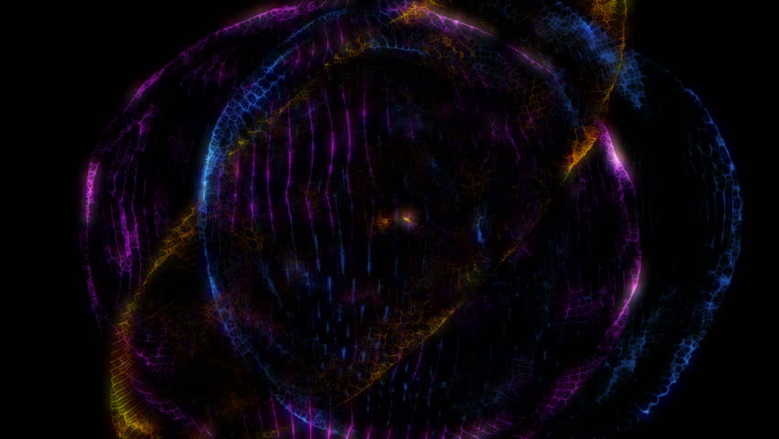 Abstract Multicolored Nucleus Background Loop Stock Footage Video (100% ...