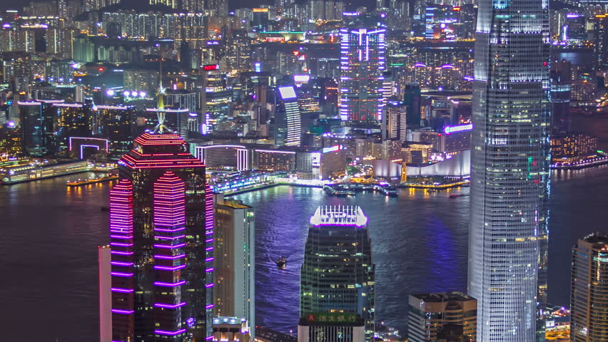 Top View Hong Kong from Stock Footage Video (100% Royalty-free ...