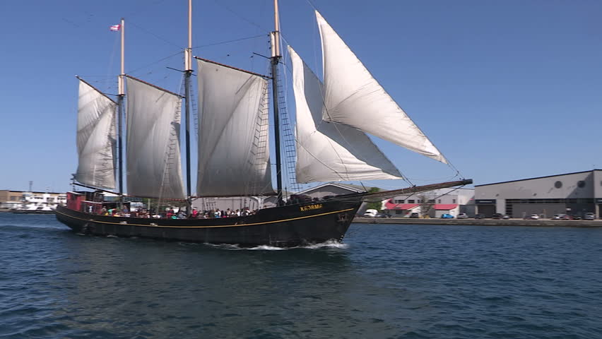 Toronto, Ontario, Canada - May 2015 Tall Ship Sailing By Toronto On ...