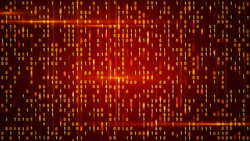 Digital Information Explosion In Cyberspace Binary Streams Flying At 0367