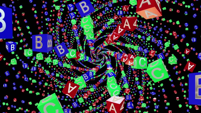 Flying Alphabet Cubes On Black 스톡 동영상 비디오(100% 로열티프리) 11300132 ...