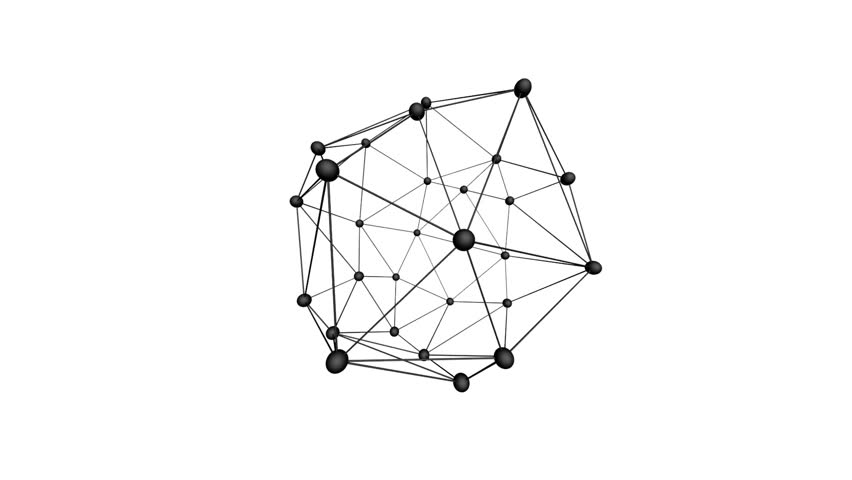 Stable Abstract Geometric Polygonal Structure, Stock Footage Video (100 ...