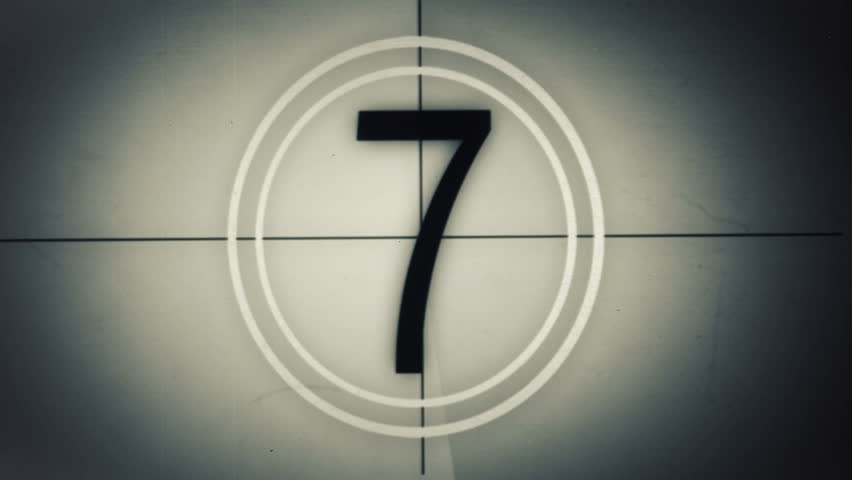 Old Movie Starting. Countdown Animation. 4K Video Stock Footage Video ...