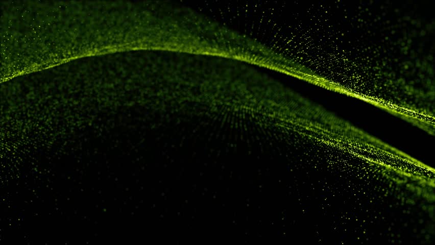 Loopable Abstract Particle Background, 3d Render With Depth Of Field, Glow And Randomize ...