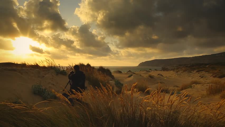 Stock video of cinemagraph loop - photographer on a | 12129602 ...