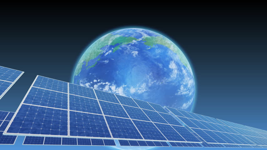 Solar Panels And The Earth. Stock Footage Video 1235533 | Shutterstock