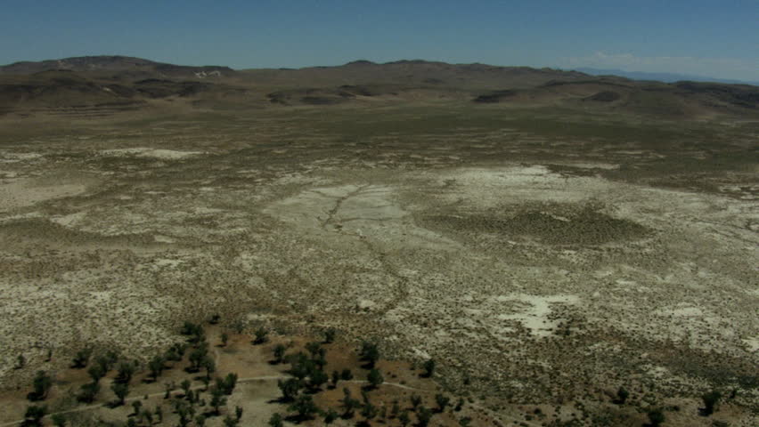 Aerial Ranch Land Scrubland Vegetation Stock Footage Video (100% ...
