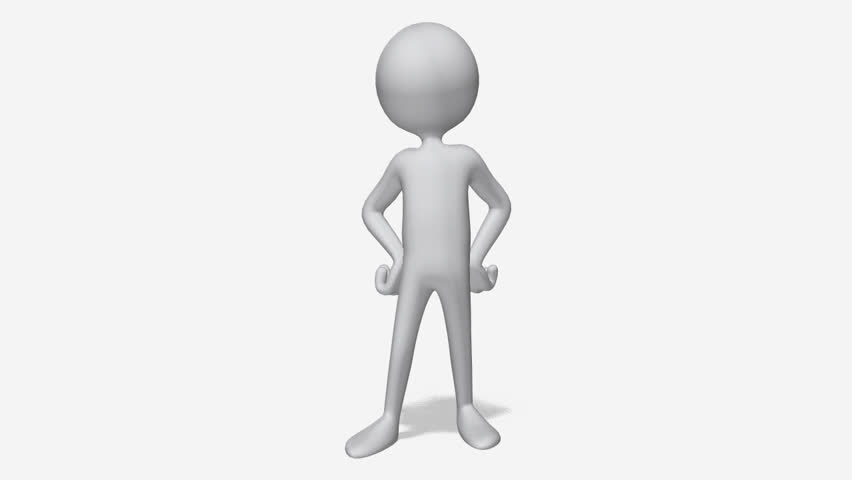 Animation Presenting Two 3d-men Shaking Hands Stock Footage Video ...